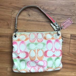 Coach | Bags | Coach Poppy Signature Scribble Crossbody Bag | Poshmark